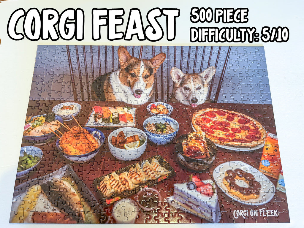Corgi Jigsaw Puzzle 500 Pieces [Limited Edition] – Corgi On Fleek