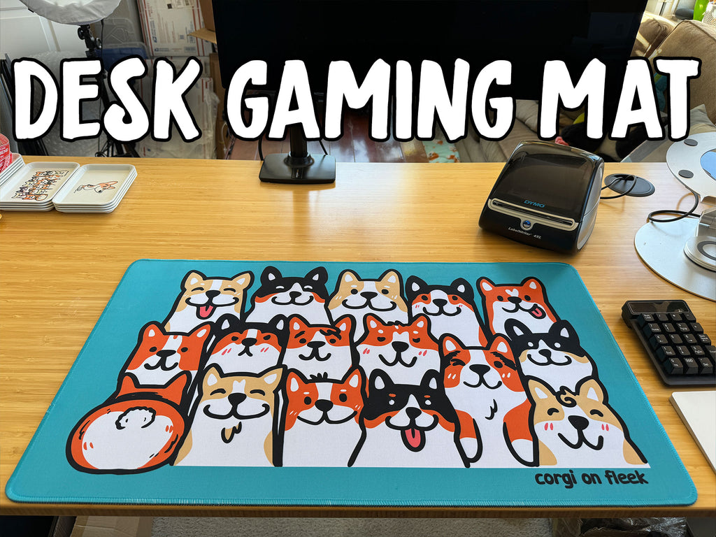 Corgi Friends Desk Gaming/Play Mat [Limited Edition] – Corgi On Fleek