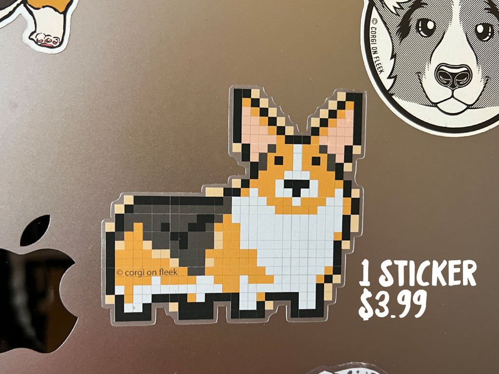 Clear Matte Vinyl Stickers Non Fungible Corgi Collection – Corgi On Fleek