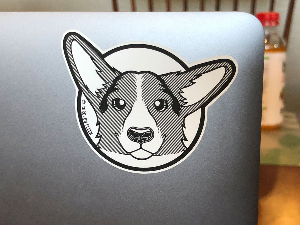Matte Satin Vinyl Gatsby Stickers – Corgi On Fleek