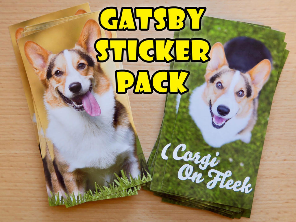 Gatsby Sticker Pack Instant Mood Booster (2 Large Stickers) – Corgi On ...