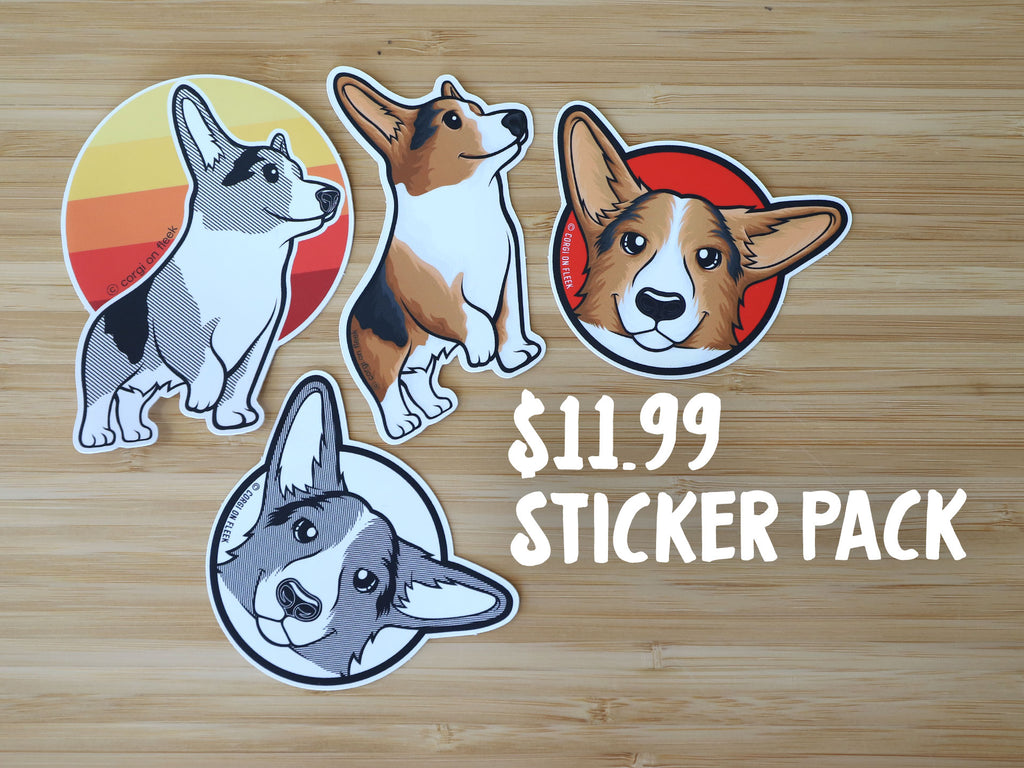 Matte Satin Vinyl Gatsby Stickers – Corgi On Fleek